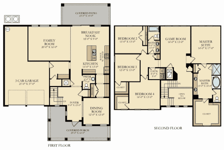 Wesley Floor Plan at Storey Lake
